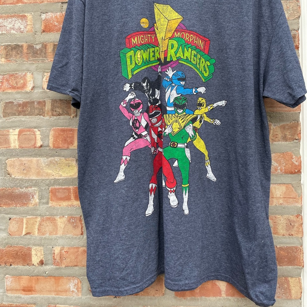 Mighty Morphin Power Rangers Tshirt Shirt Short Sleeve - Gem